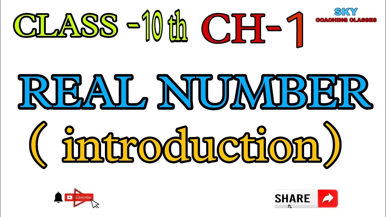 Class-10 || ch-1 || introduction || Real number , New Ncert || SCC ...