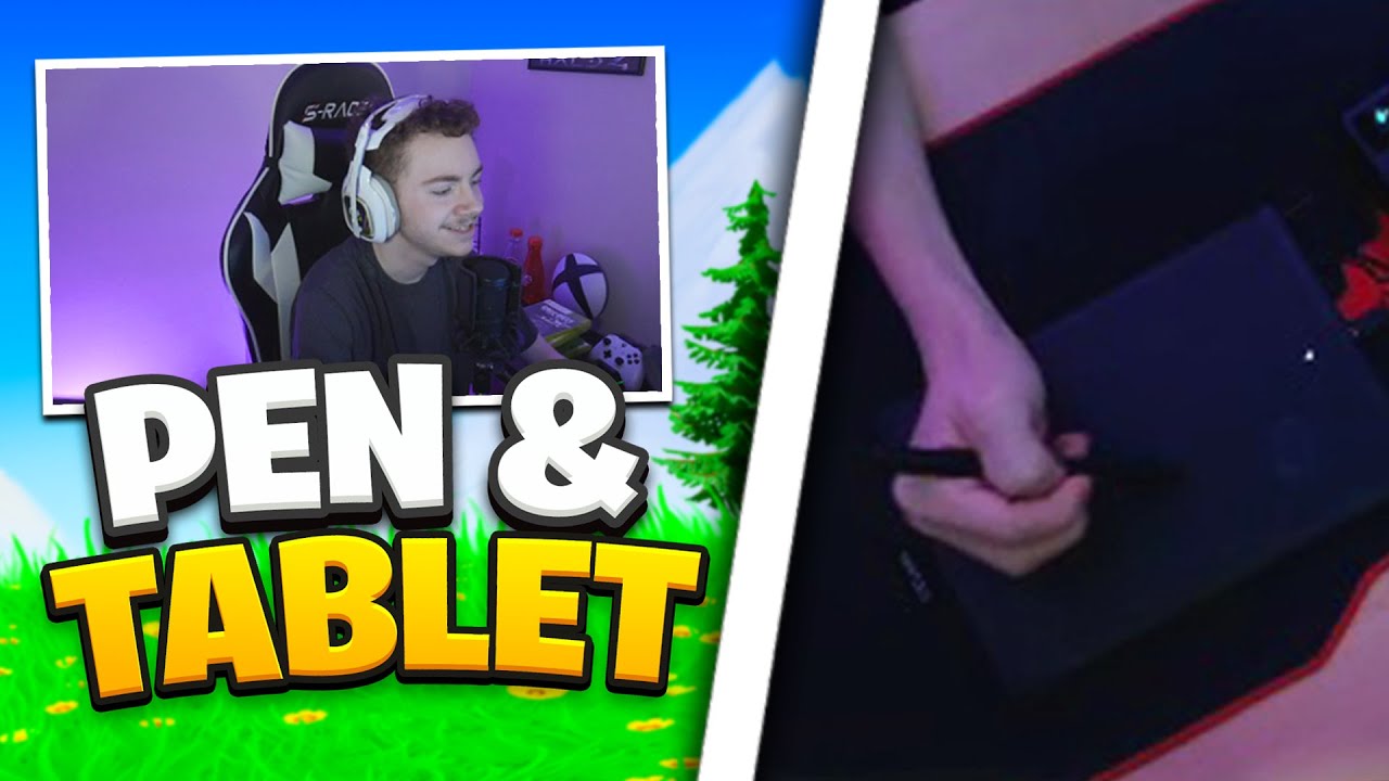 PLAYING FORTNITE WITH A PEN AND TABLET! - (REALLY HARD) - YouTube