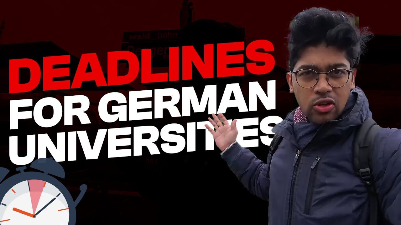 GERMAN UNI : DEADLINES FOR GERMAN 🇩🇪 UNIVERSITIES? LOR ? SOP ? German ...