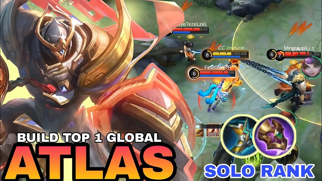 ATLAS BEST BUILD | SOLO RANK ATLAS GAMEPLAY | MOBILE LEGENDS - YouTube