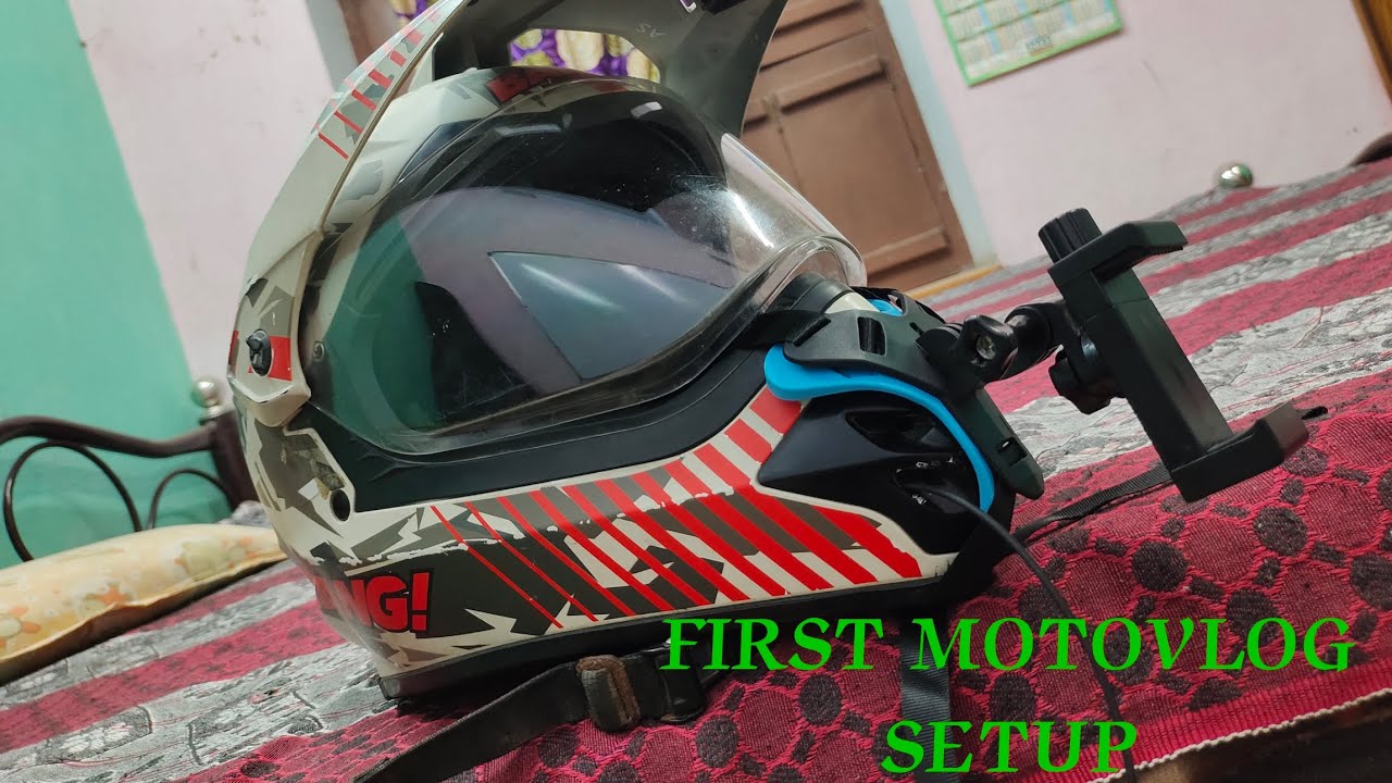 FIRST MotoVlog | Vlogging Setup | Helmet Mount | - YouTube
