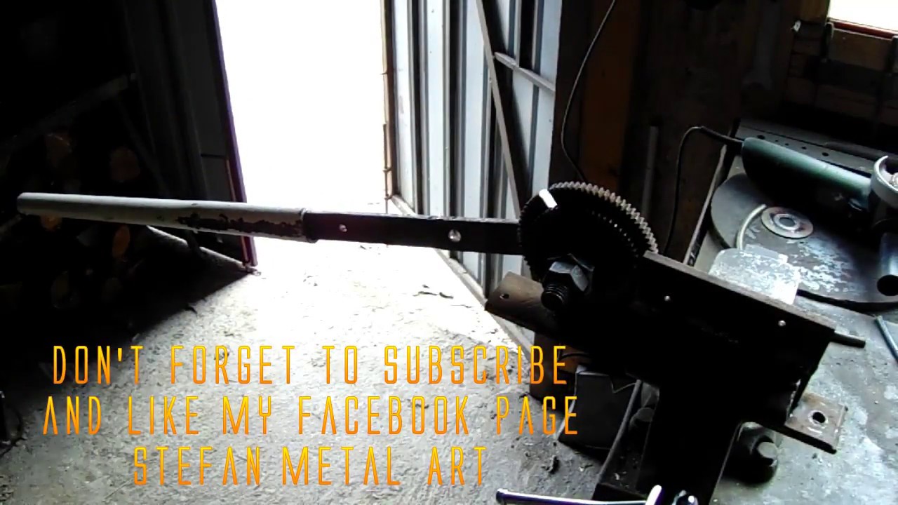 Homemade steel rod cutter - YouTube