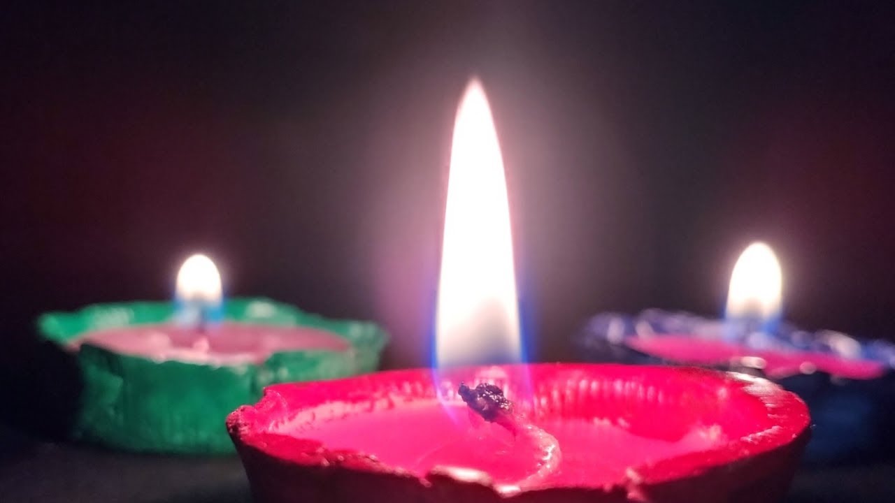 I made mini candles with clay😱😍 | DIY candles || How to make candles ...