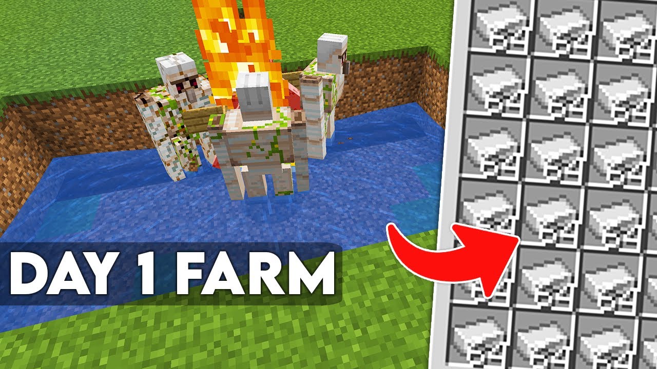 The EASIEST Iron Farm in Minecraft 1.21+ | 300+ Iron Per Hour! - YouTube