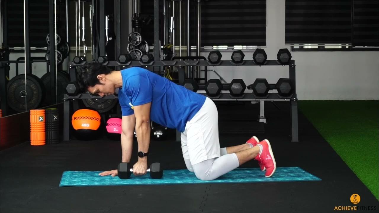 Quadruped 1 Arm Dumbbell Row - YouTube