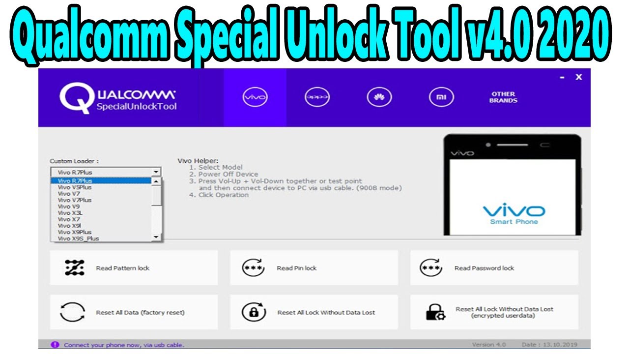 Qualcomm Special Unlock Tool V 4.0 | Oppo, Vivo, Huawie, Xiaomi, Reset ...
