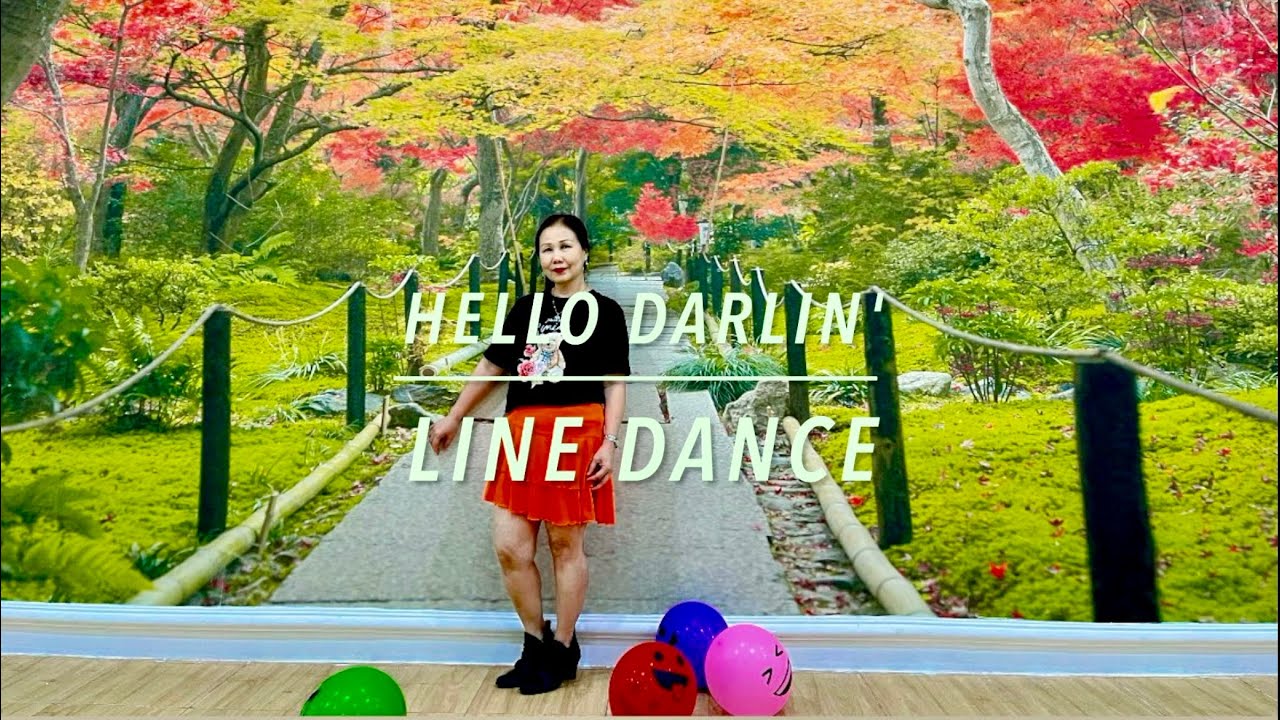 Hello Darlin' - Line Dance 💃 / Novi3NLD & Herlina Aritonang - YouTube