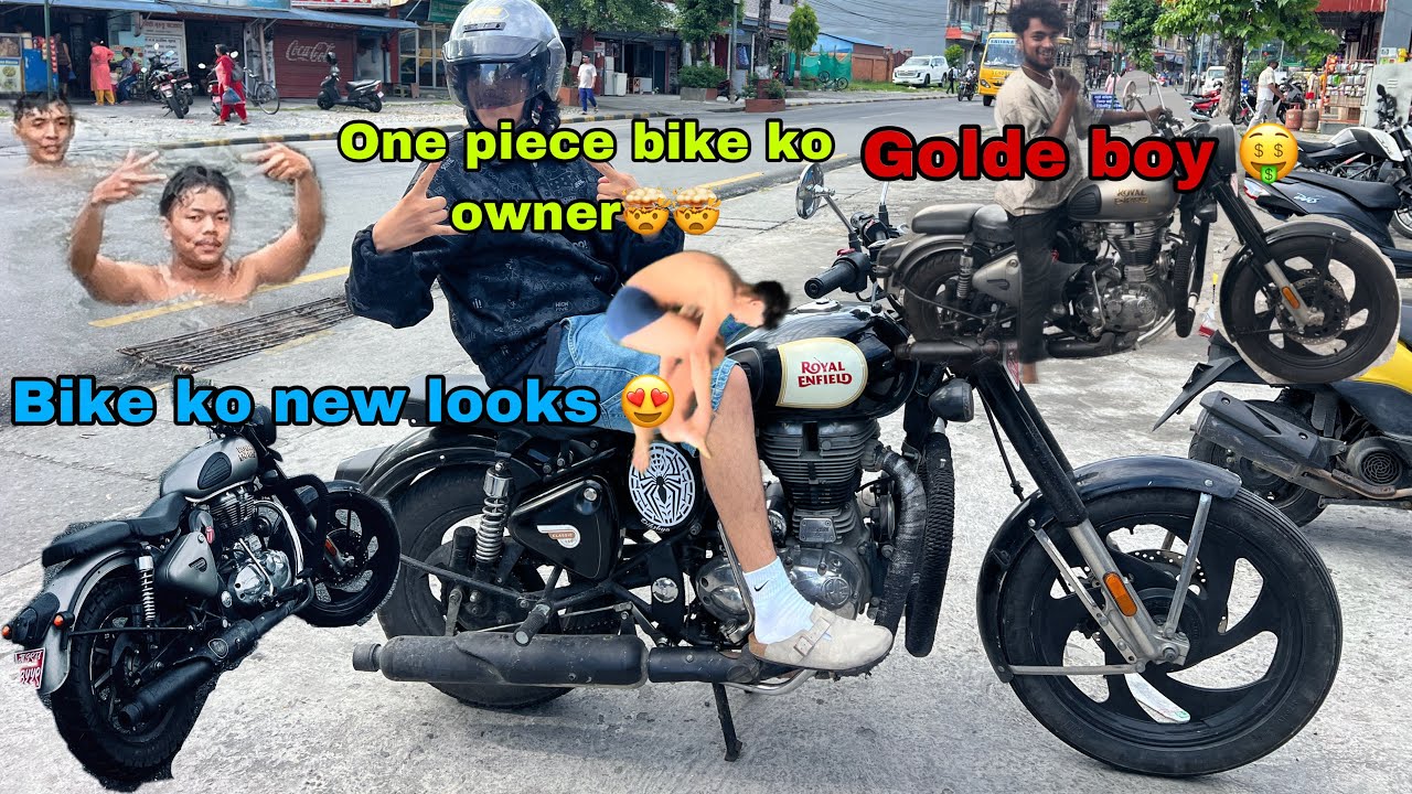 Bike ma 6 blade ra 9 spoke wheel😍|| Onepiece bike ko owner ko face ...