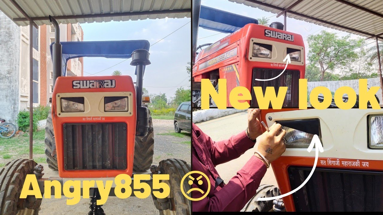 swaraj 855 का new look मात्र ₹20 मे / swaraj 855 headlight modified ...
