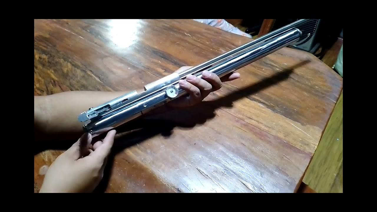 DIY airgun PCP ( using motorcycle front shock) - YouTube