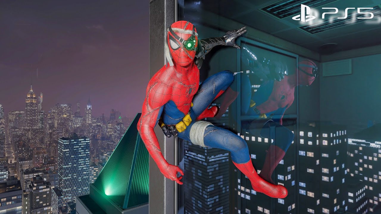 Spider-Man Remastered PS5 - Cyborg Suit Free Roam Gameplay (60FPS ...