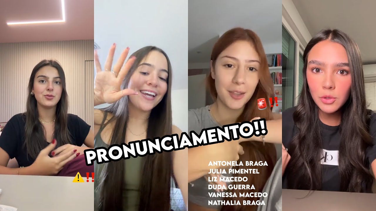 Pronunciamento Antonela Braga,Julia Pimentel,Liz Macedo,Duda Guerra,Vanessa Macedo e Nathalia ...