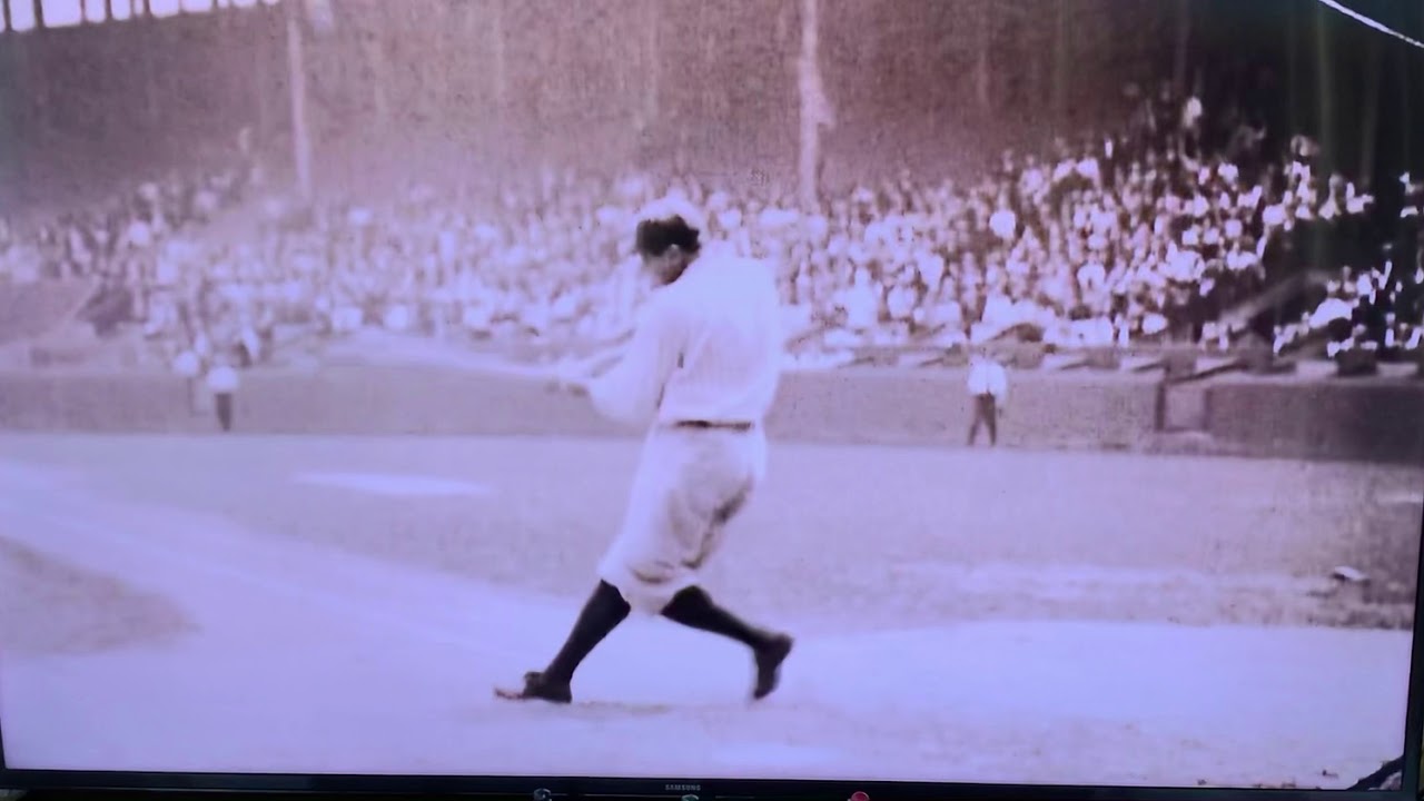 Babe Ruth slow motion swing. #hitting #baberuth Babe Ruth swing - YouTube