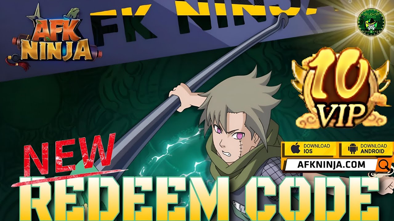 AFK Ninja - New Redeem Code 🎁 #59 Free VIP10🔥🔥Naruto Idle RPG - android/iOS - YouTube