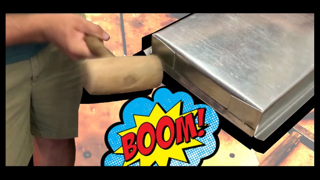 How to make a sheet metal box| Cum se face o cutie de metal din tabla ...