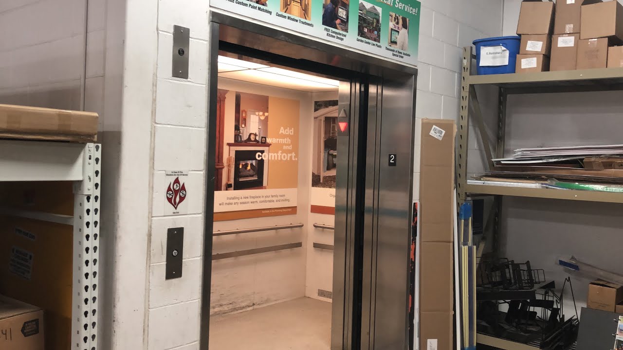 ThyssenKrupp Hydraulic Elevator @ Menards in Oakdale, MN - YouTube