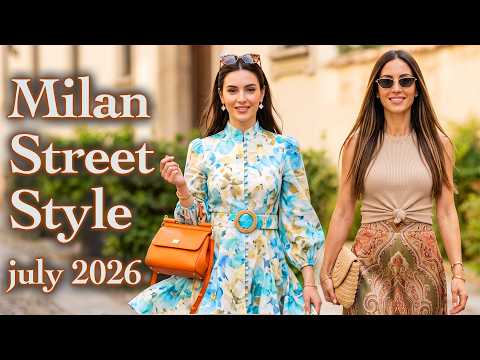 Italy 2026 Milan Street Fashion. Learn Trendiest Summer Outfits. What Stylish Milanese Wear at +30°C