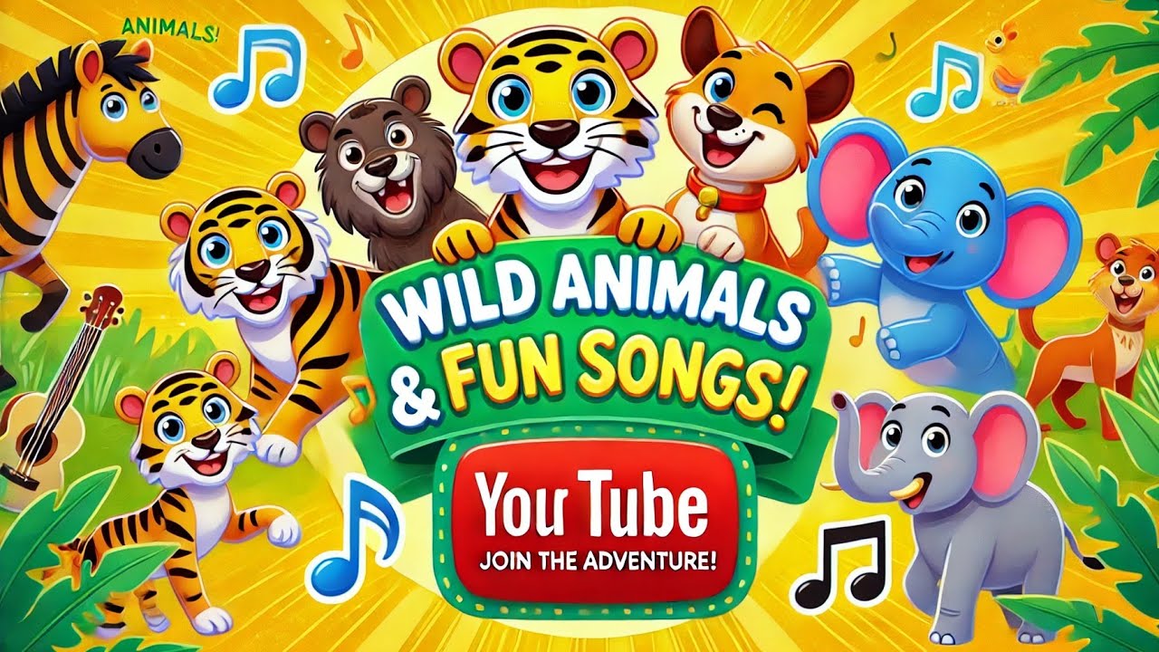 Wild Animals Farm Animals Pet Animals + Old MacDonald Song Fun ...