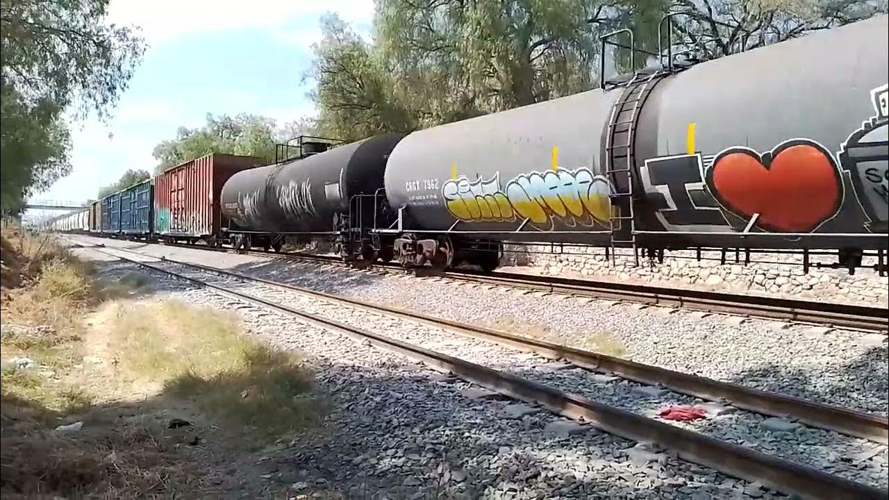 sorpresa 😱🚂 en RTOMX FXE 4653 FXE 4111 FEC 803 fila india remota FXE 4080 saludo de la ...