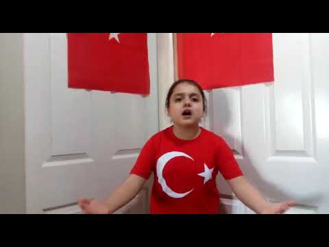 Ceylin Okuduğu İstiklal Marşımız ile herkesi duygulandırdı
