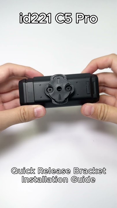 id221 C5 Pro Black Box Cycling Camera｜Quick Release Bracket Installation Guide - YouTube