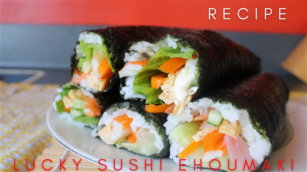 How to make Lucky Sushi Rolls (Ehoumaki) | Acquired taste EP. 12 - YouTube