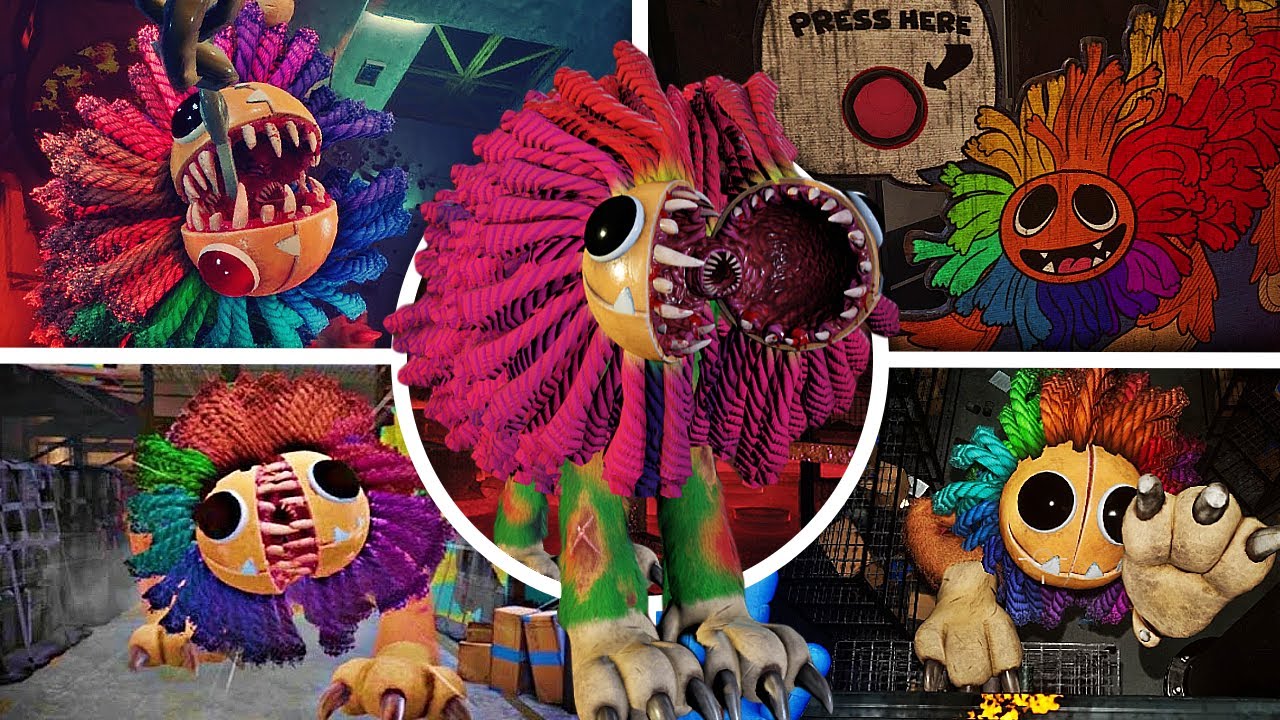 Poppy Playtime: Chapter 4 - Yarnaby ALL Encounters And Scary Moments 4K ...