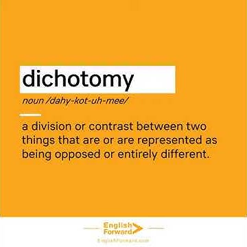 How to Pronounce Dichotomy | Definition | Example - YouTube