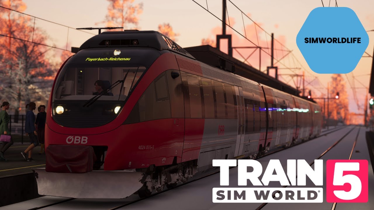 4K | TSW5 | Semmeringbahn Winter Vibes | Nice Sunset Conditions ...