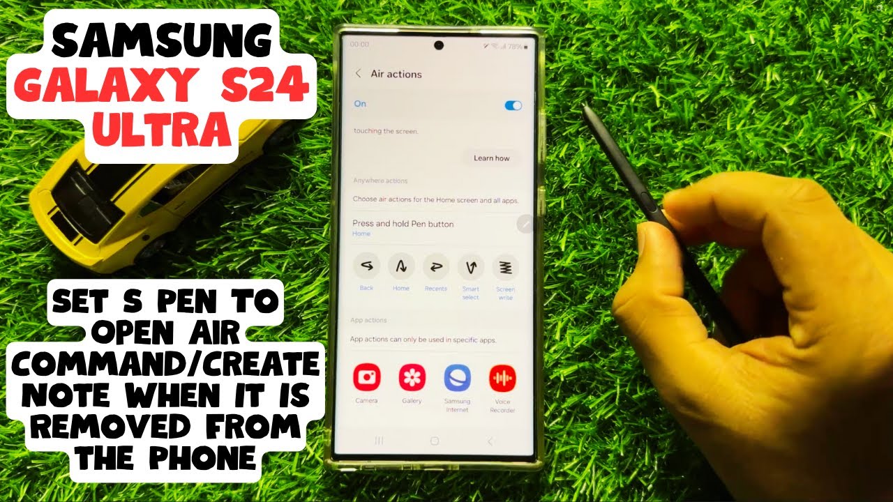 Set S Pen To Open Air Command/Create Note When It Is Removed From the ...