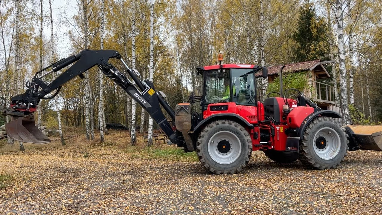 Köp Grävlastare Huddig 1260C på Klaravik - YouTube
