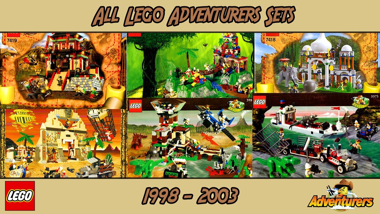 Every Lego Adventurers Sets Presentation: From 1998-2003 - YouTube