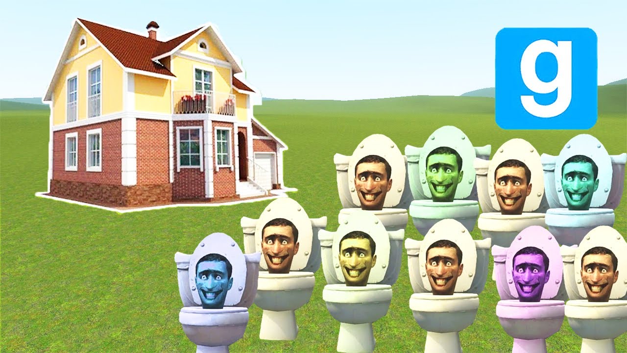 Skibidi Toilet FAMILY VS HOUSES (Garry's Mod) - YouTube