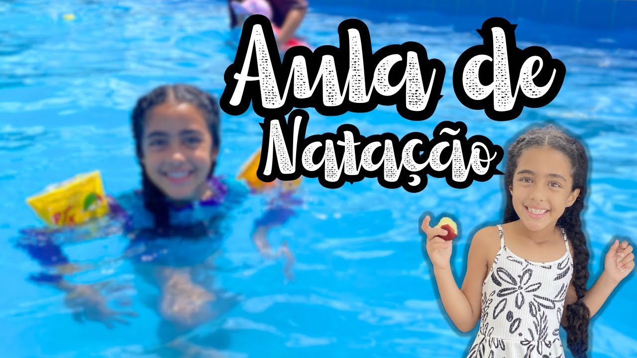 Minha primeira aula de natação !!! Maria show - YouTube