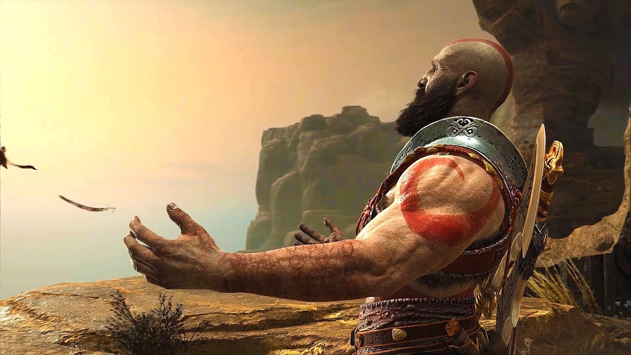 God of War PS4 - Kratos Takes Off Blades - YouTube