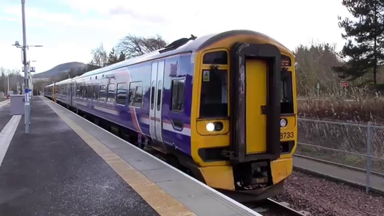 Scot Rail Class 158 Departing Tweedbank (03/2/16) - YouTube