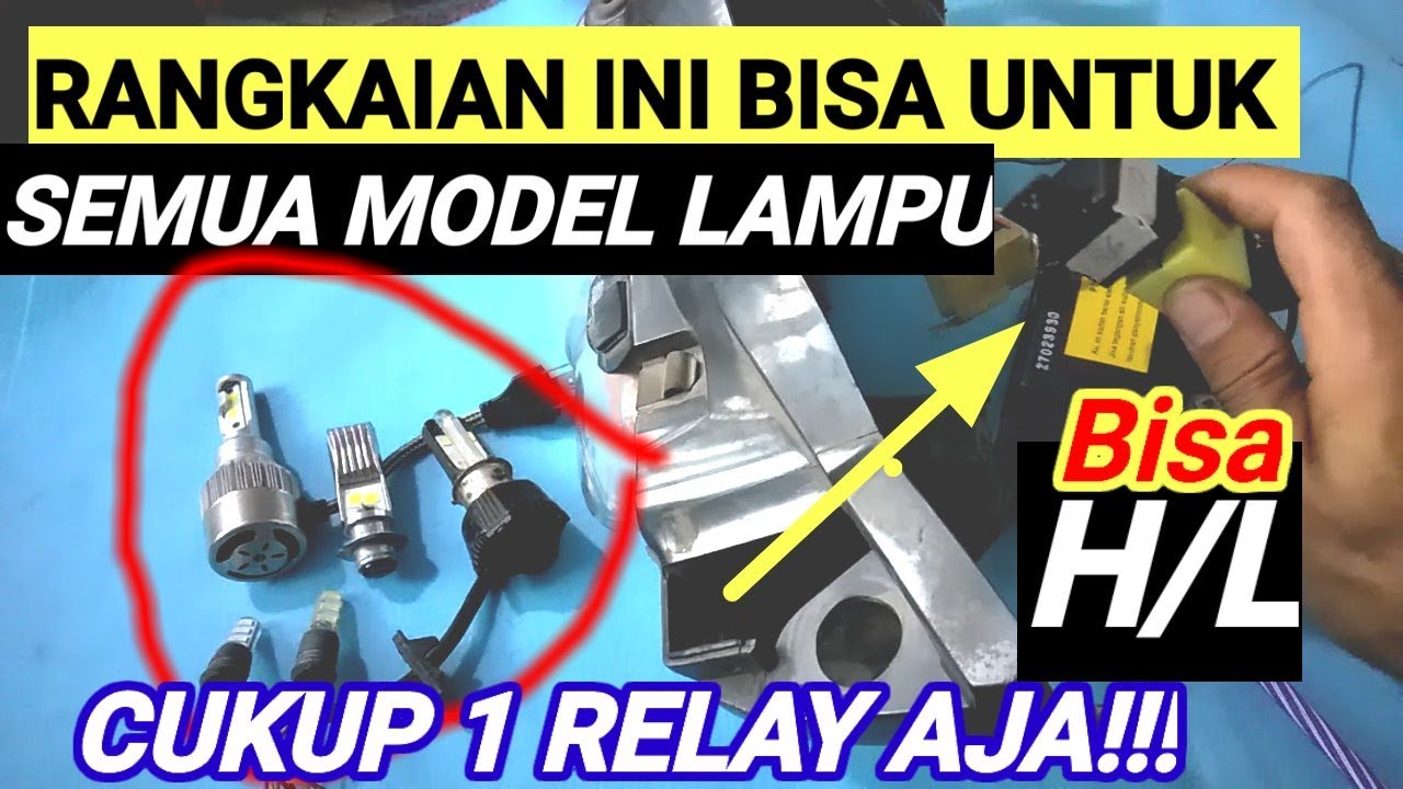 DIJAMIN LEBIH TERANG || cara pasang relay lampu motor Vario 110 - YouTube