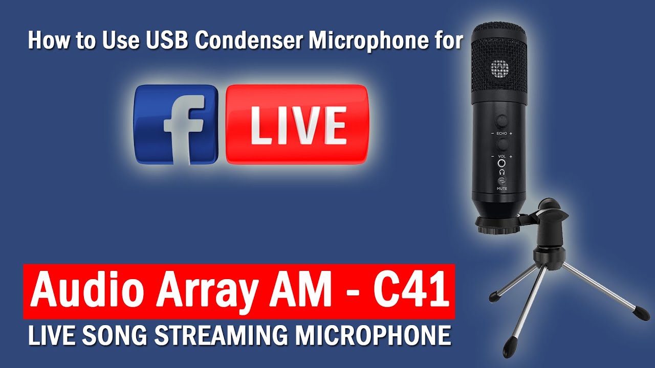 USB Condenser Mic for Facebook Live Singing | #facebooklive #facebook ...