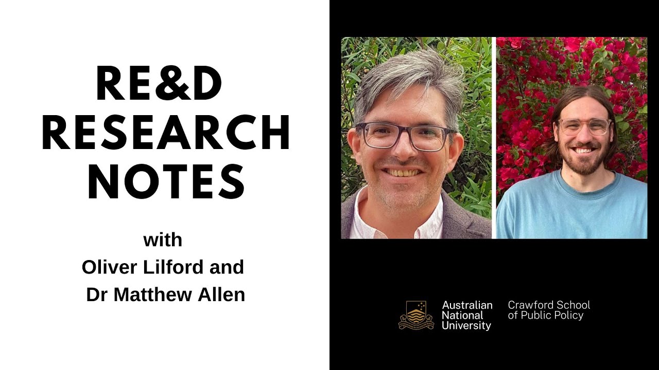 RE&D Research Notes with Oliver Lilford and Dr Matthew Allen - YouTube