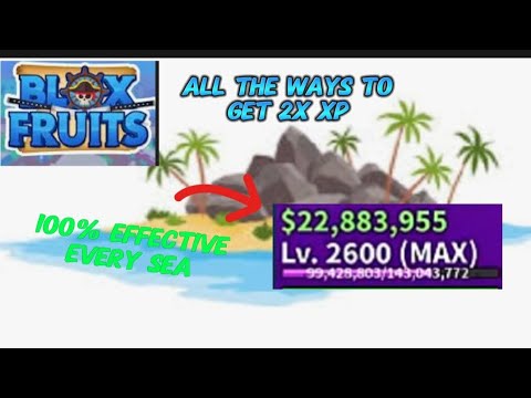 All the ways to get 2x XP in blox fruits | Roblox | For new and lazy ...