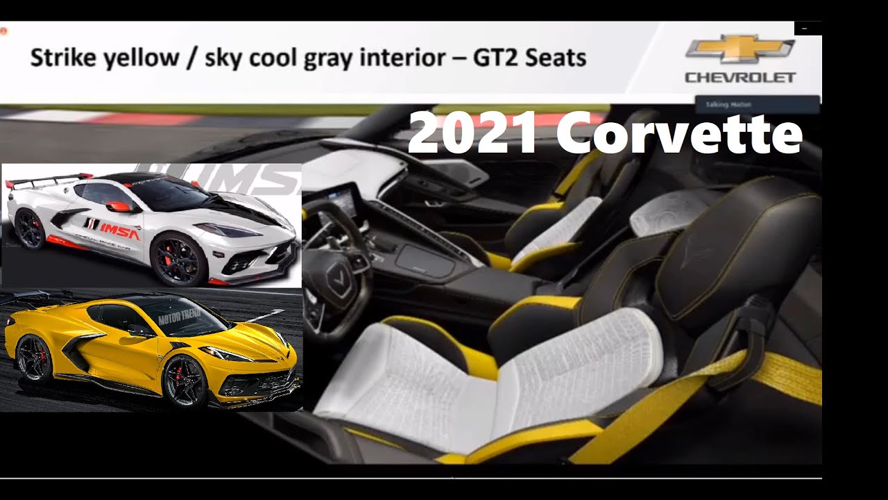 2021 C8 corvette Strike yellow sky cool gray Sliver Flare Metallic ...