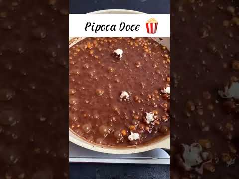 Pipoca Doce com Barra de chocolate 🥰😋 #shorts