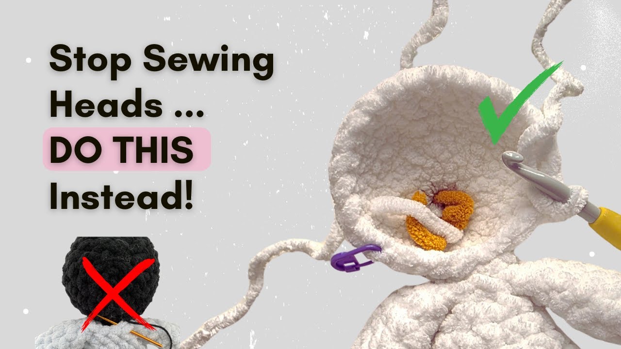 How to Crochet Head and Body together WITHOUT Sewing - YouTube