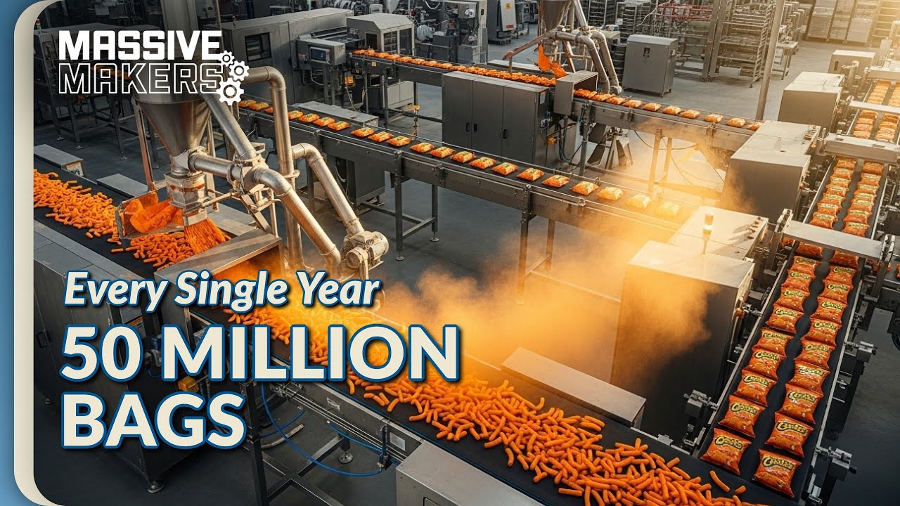 Inside The Cheetos Factory Secret Production Line - YouTube