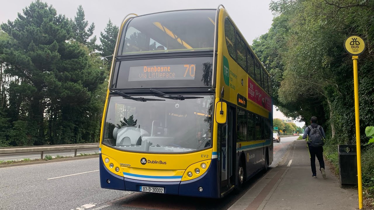 Dublin Bus | Enviro400 B9TL EV2 (07-D-30002) | Route 70 - YouTube