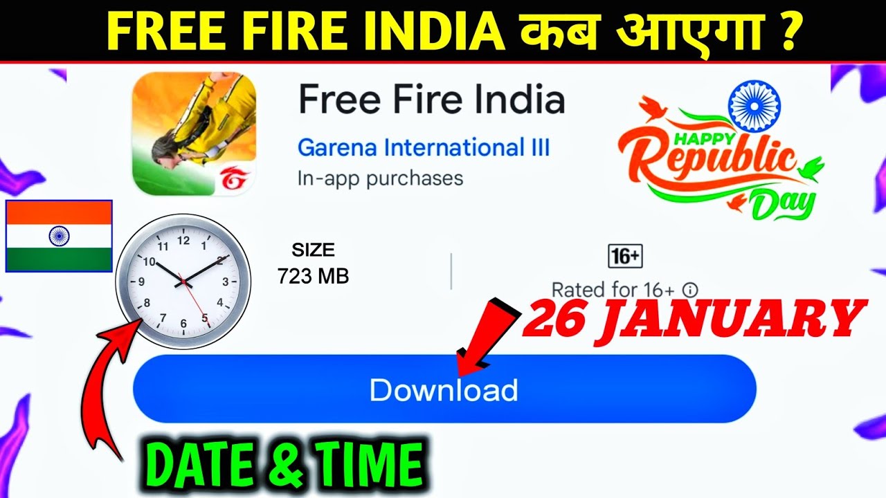 26 January Free Fire India Kab Aayega | Free Fire India Launch Date ...
