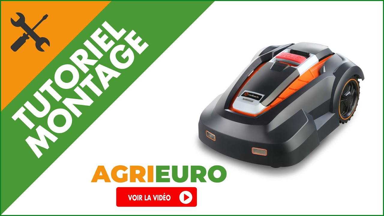 Robot tondeuse Redback RM24A-10-W - Montage en vidéo - YouTube
