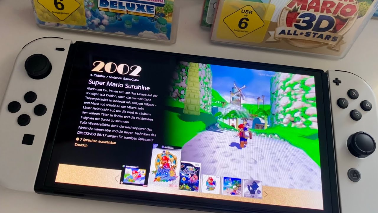 Super Mario Sunshine (3D All-Stars) Nintendo Switch OLED handheld ...
