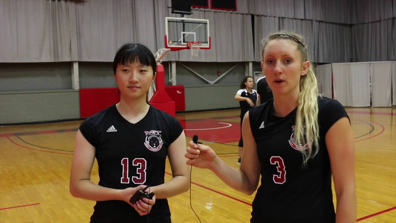 MIT Women's Volleyball Postmatch Interview After 3-0 Win over WPI - YouTube