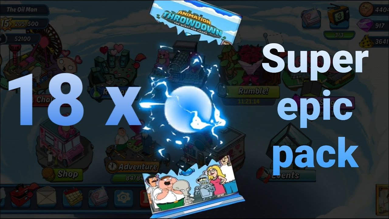 18 x super epic pack opening in animation throwdown - YouTube